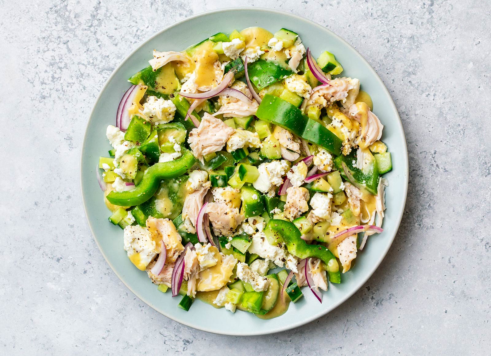 Greek Village Salad with Chicken | Hungryroot