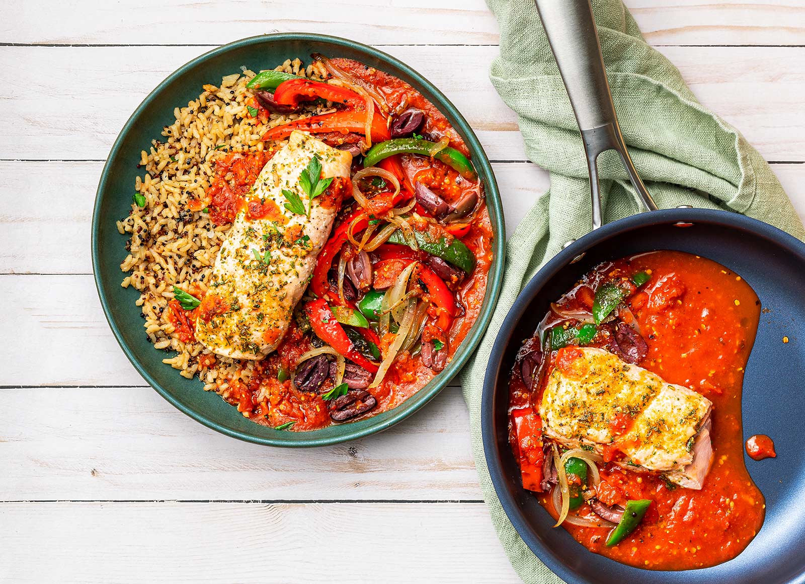 Skillet Mediterranean Salmon | Hungryroot