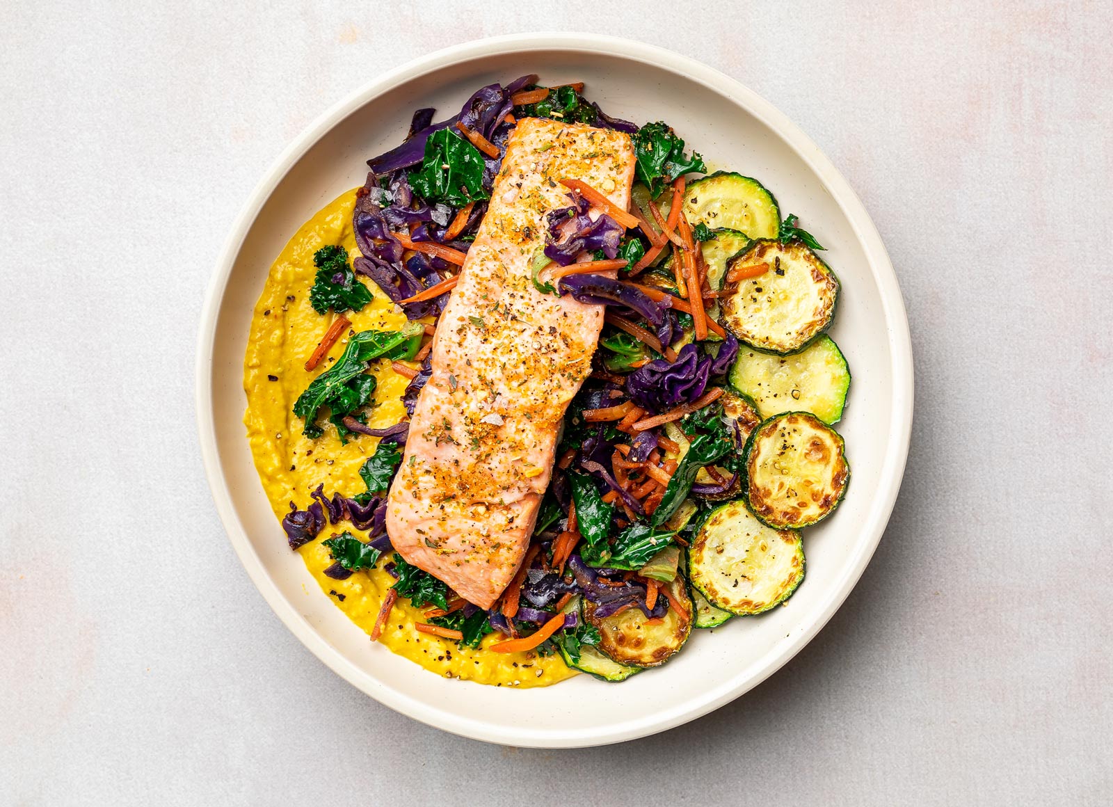 Rainbow Salmon Curry Bowl | Hungryroot