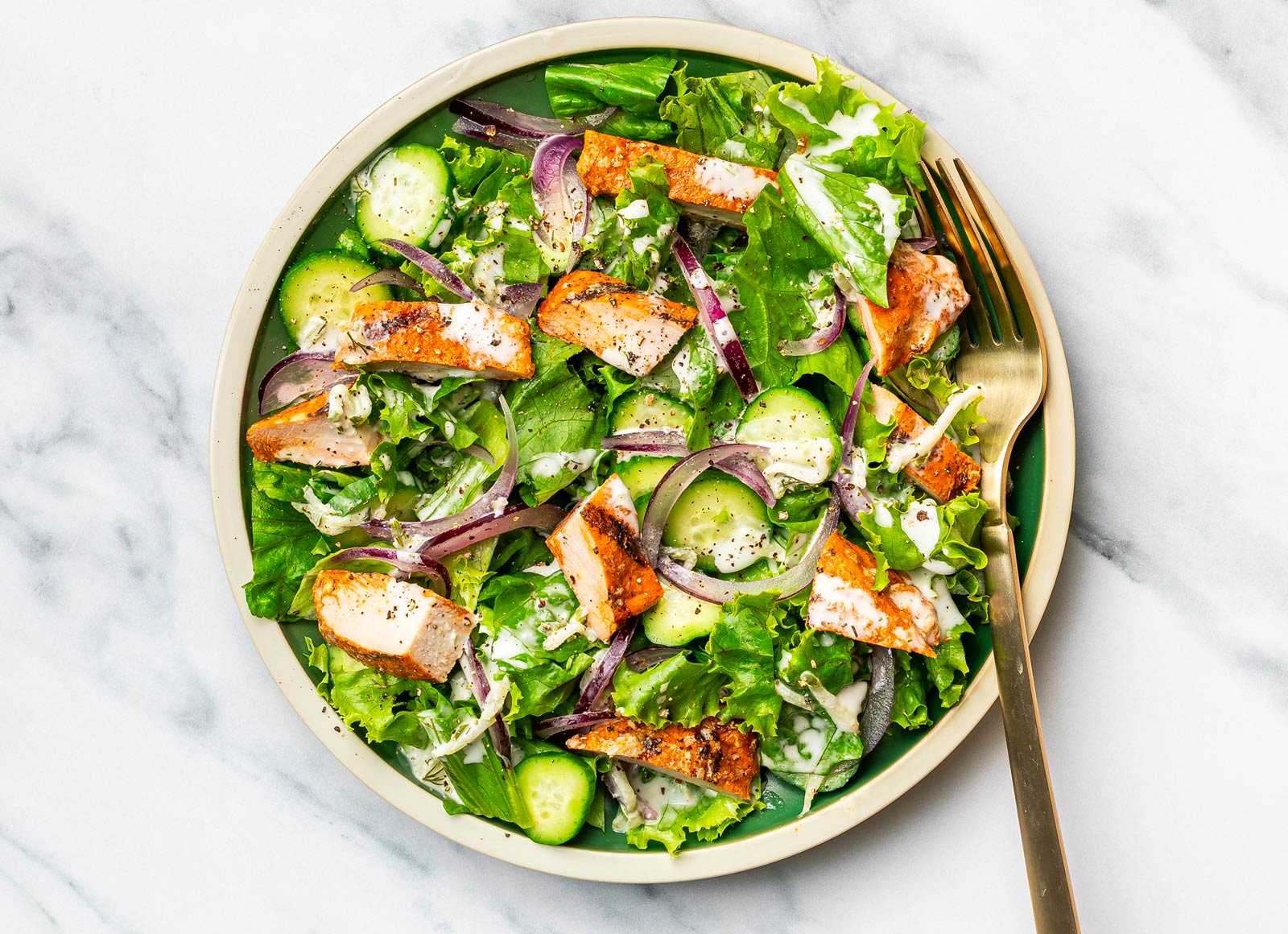 Mediterranean Blackened Chicken Salad | Hungryroot