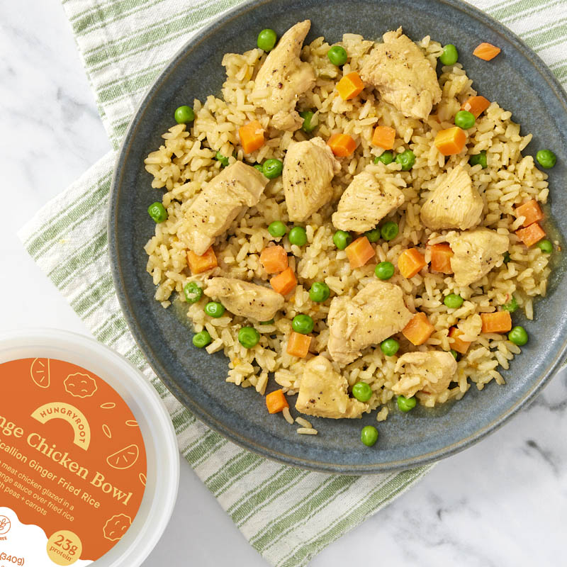 Orange Chicken Bowl With Scallion Ginger Fried Rice | Hungryroot