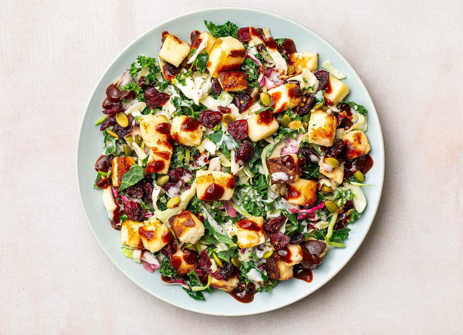 Sweet Kale Salad with BBQ Paneer | Hungryroot