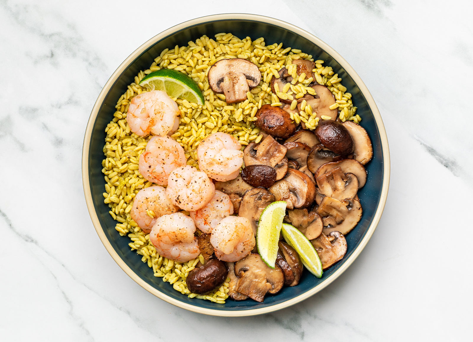 Shrimp + Mushroom Umami Rice Bowl | Hungryroot