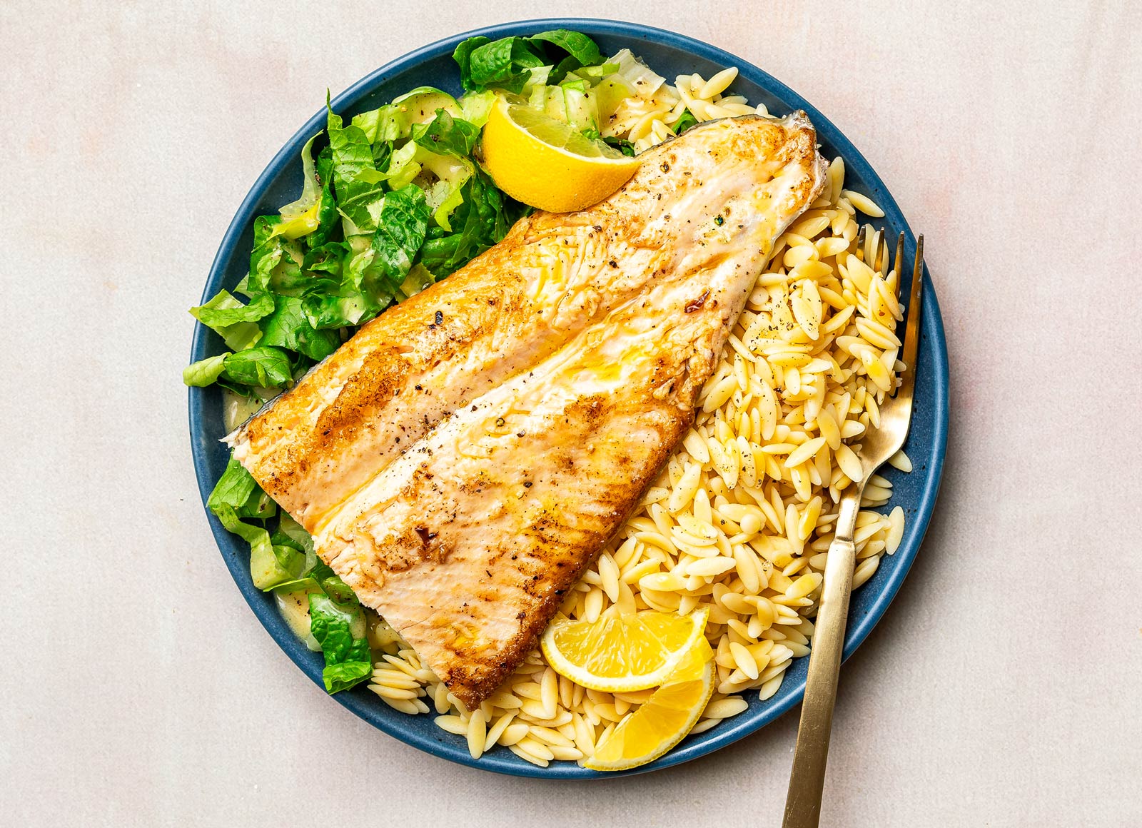 Steelhead Trout with Orzo | Hungryroot