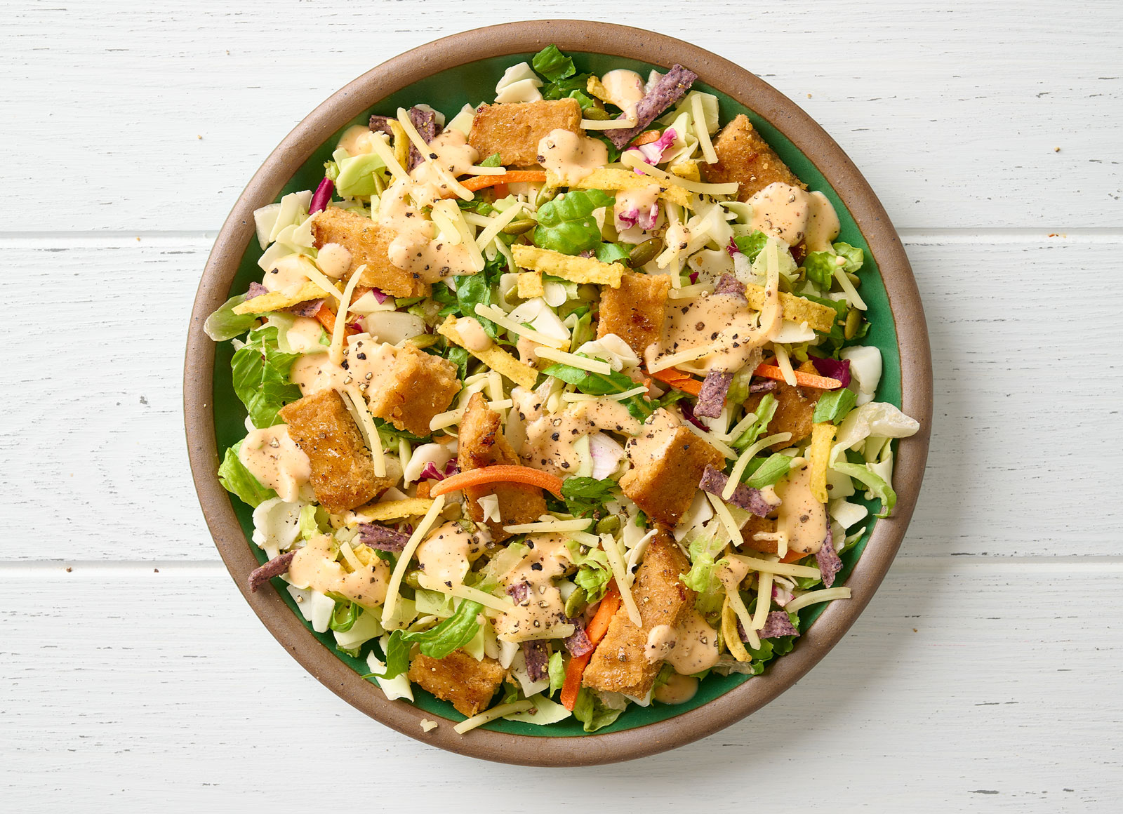 Sriracha Chopped Salad with Plant-Based Chicken | Hungryroot