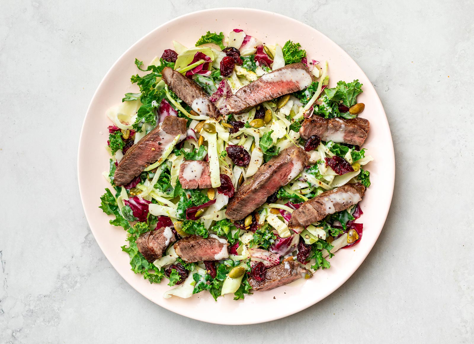 Ribeye Steak Sweet Kale Salad | Hungryroot