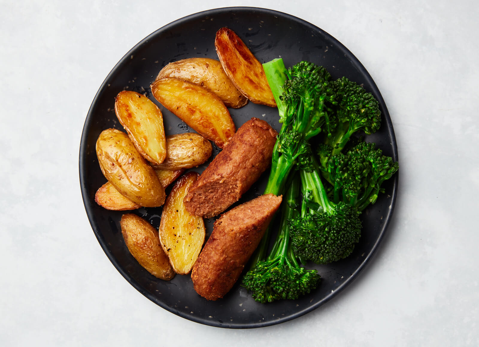 Plant-Based Brats with Crispy Potatoes + Broccoli | Hungryroot