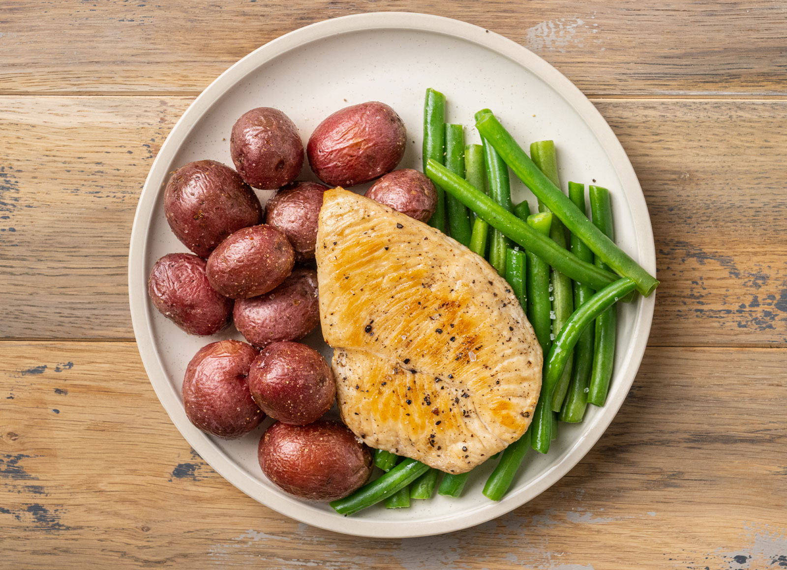 Seared Chicken Breast with Potatoes + Green Beans | Hungryroot