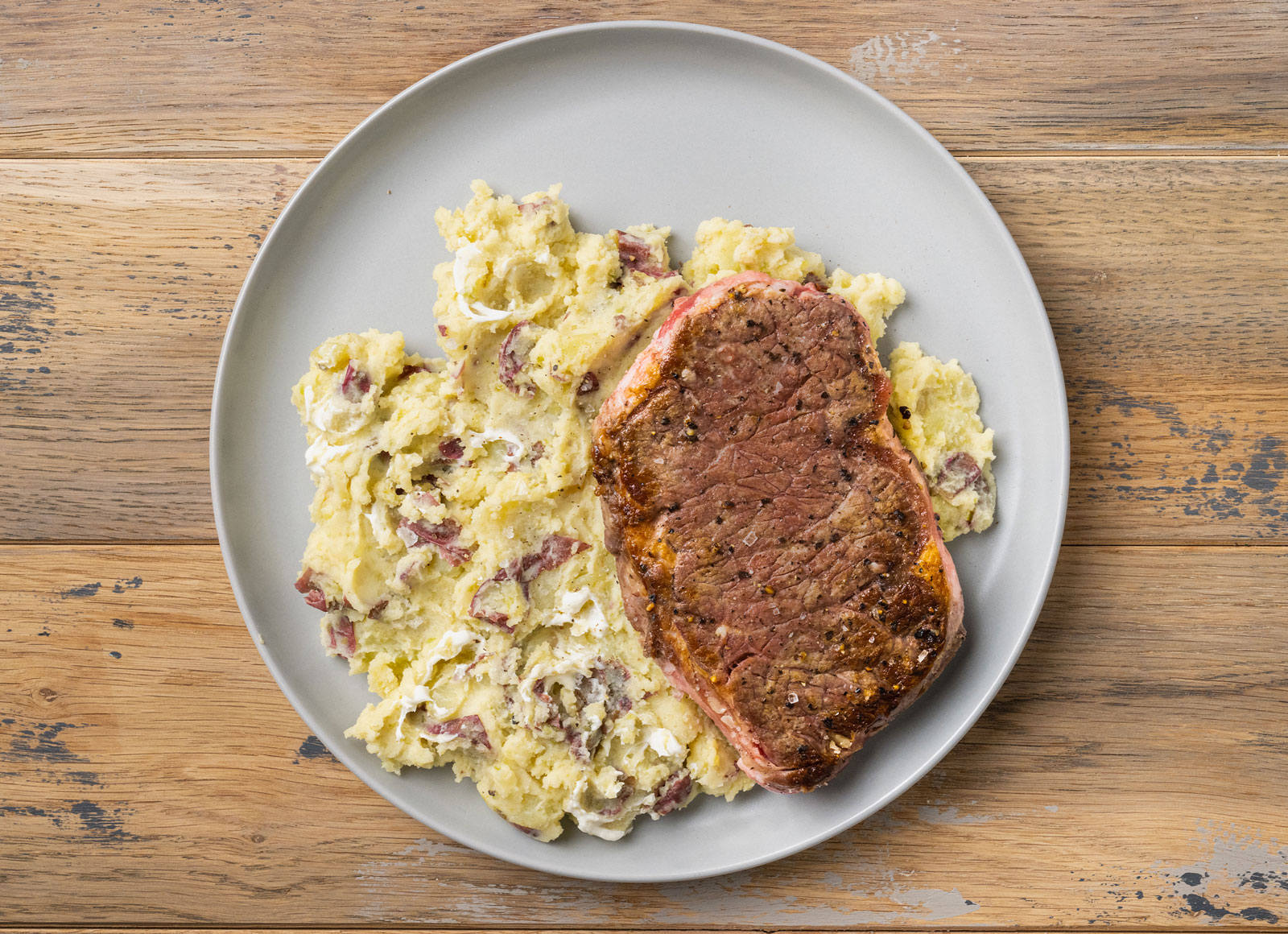 Seared Ribeye + Creamy Mashed Potatoes | Hungryroot