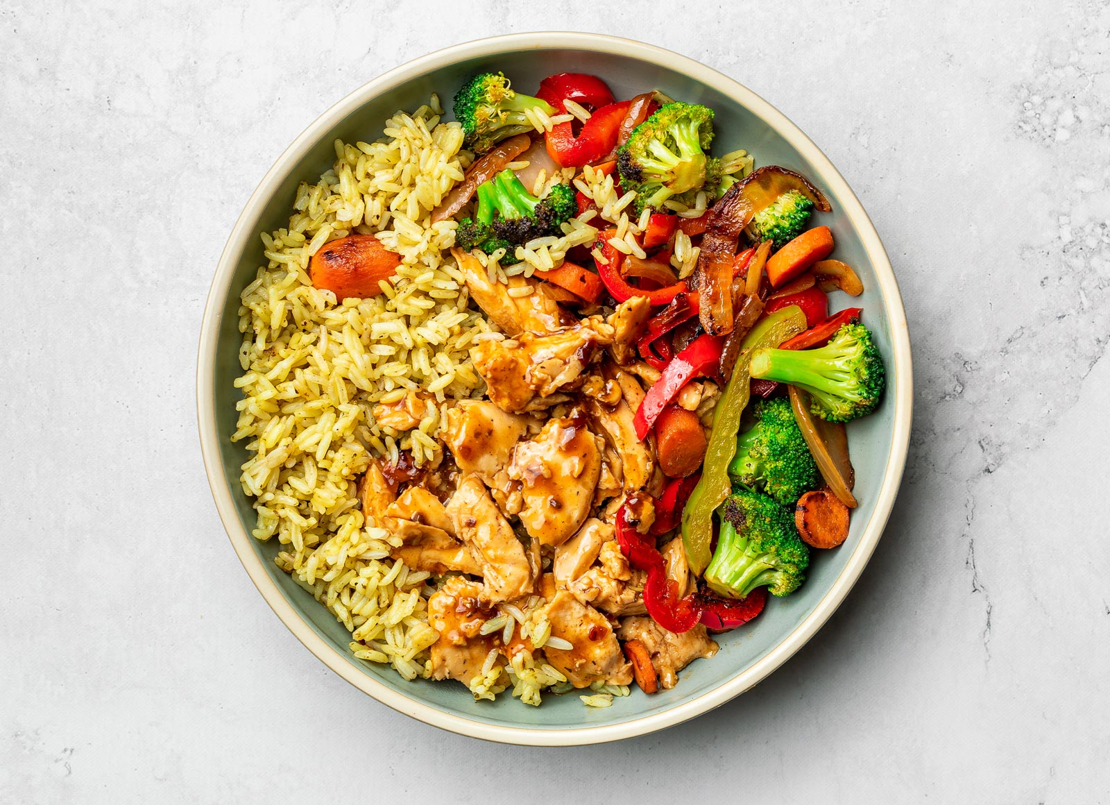 Korean Bulgogi Chicken Rice Bowl | Hungryroot