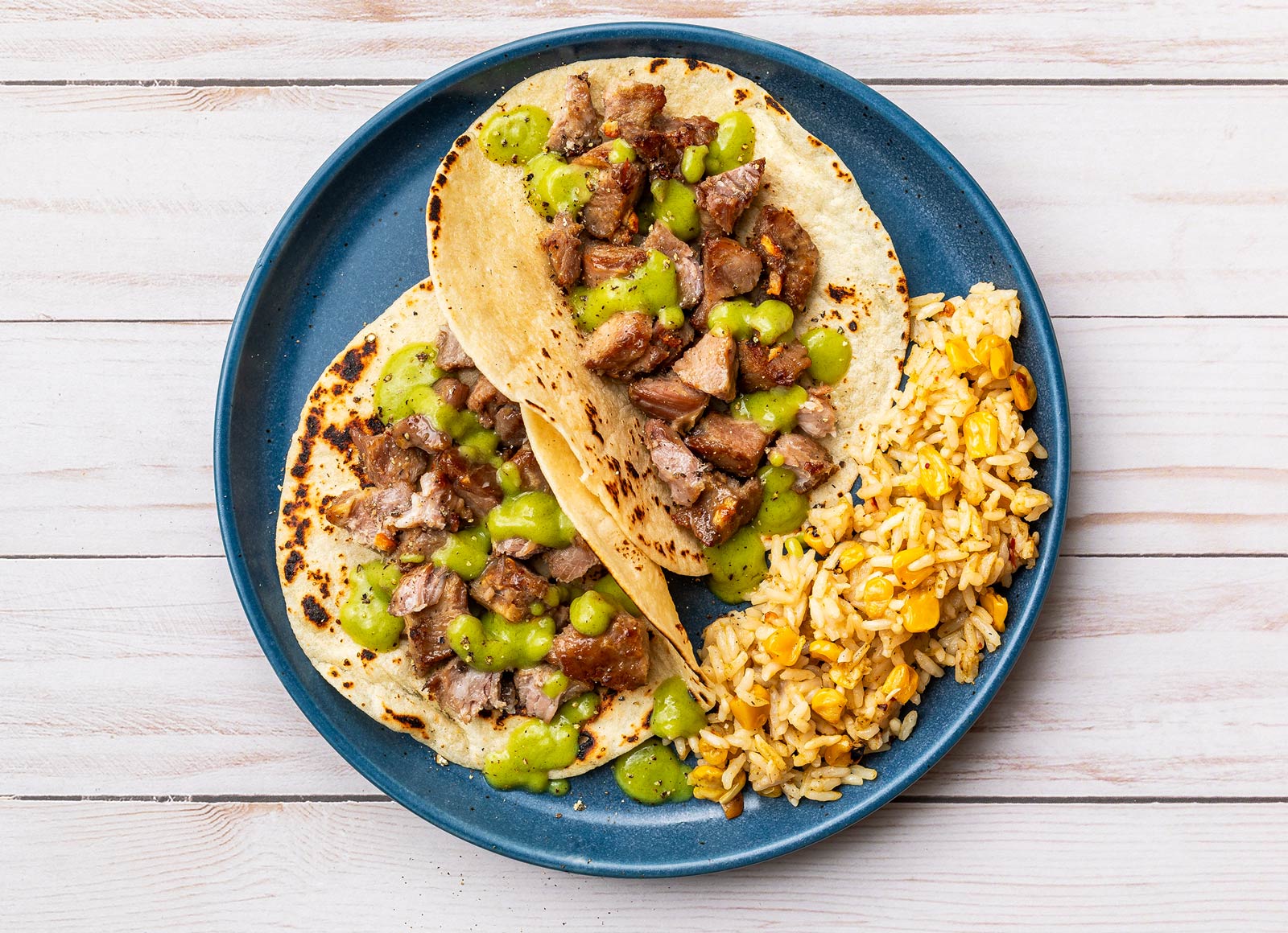 Carnitas Avocado Tacos + Mexican Rice | Hungryroot