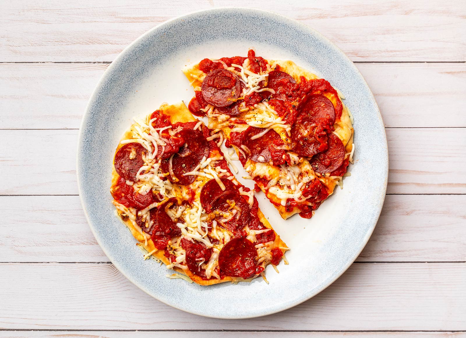 Classic Pepperoni Naan Pizza | Hungryroot