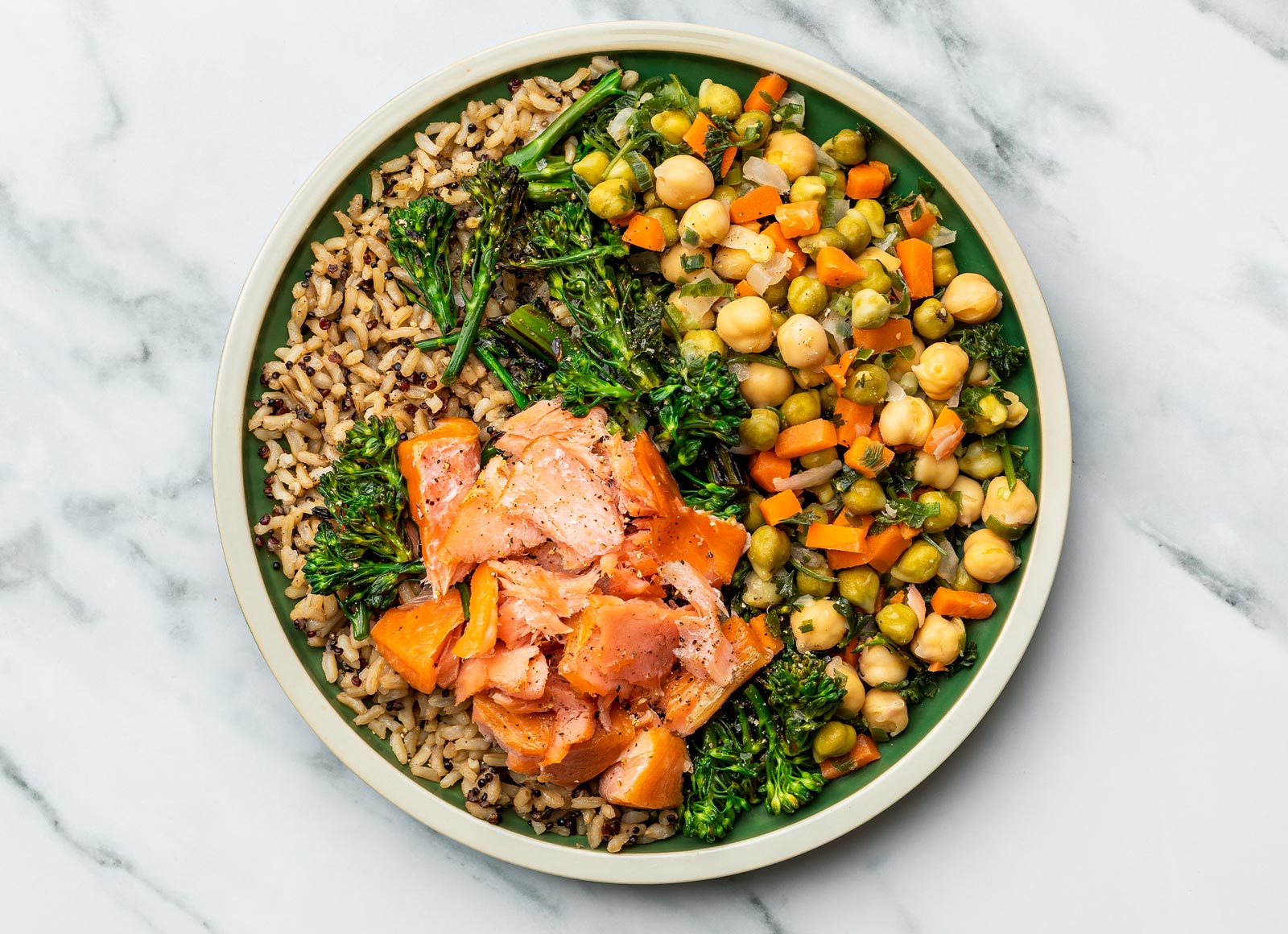 Smoked + Roasted Salmon with Garlicky Chickpeas | Hungryroot