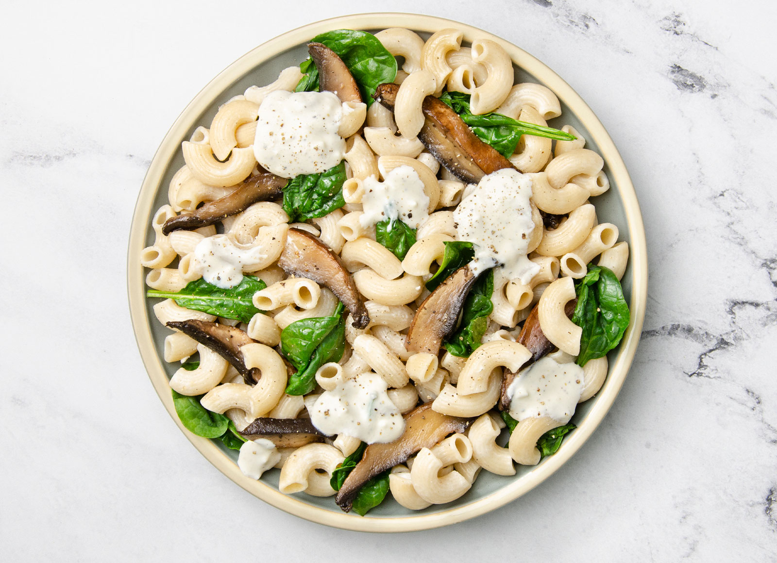 Creamy Pasta with Portabella Mushrooms | Hungryroot