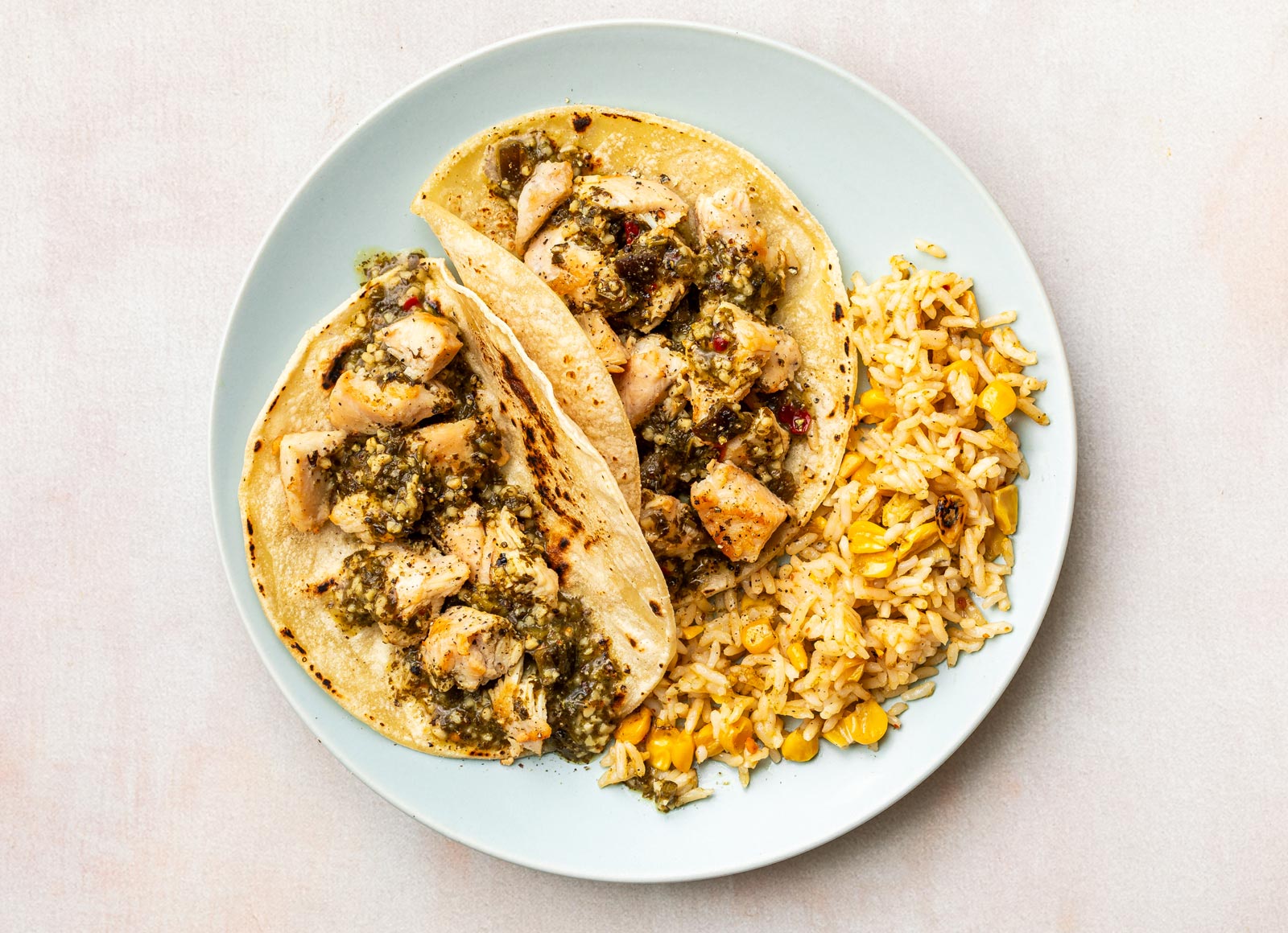 Cilantro Lime Chicken Tacos + Mexican Rice | Hungryroot