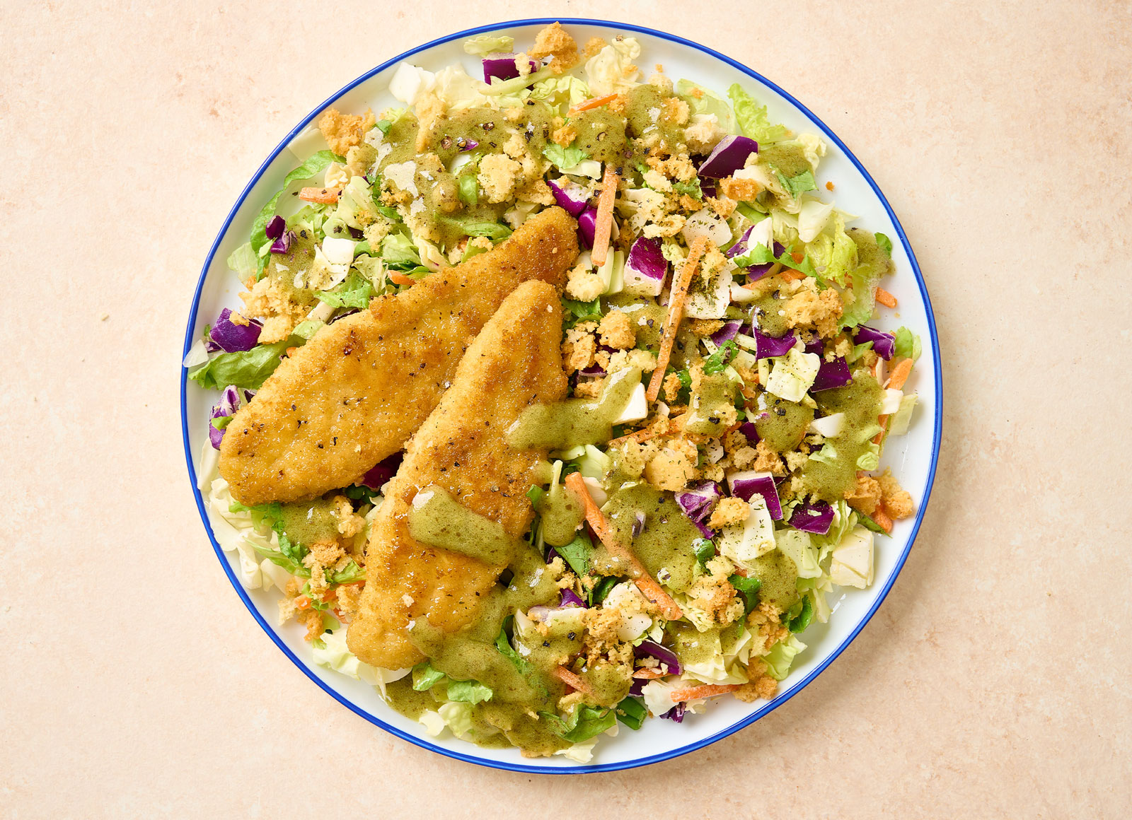 Plant-Based Chicken Tender Green Goddess Salad | Hungryroot