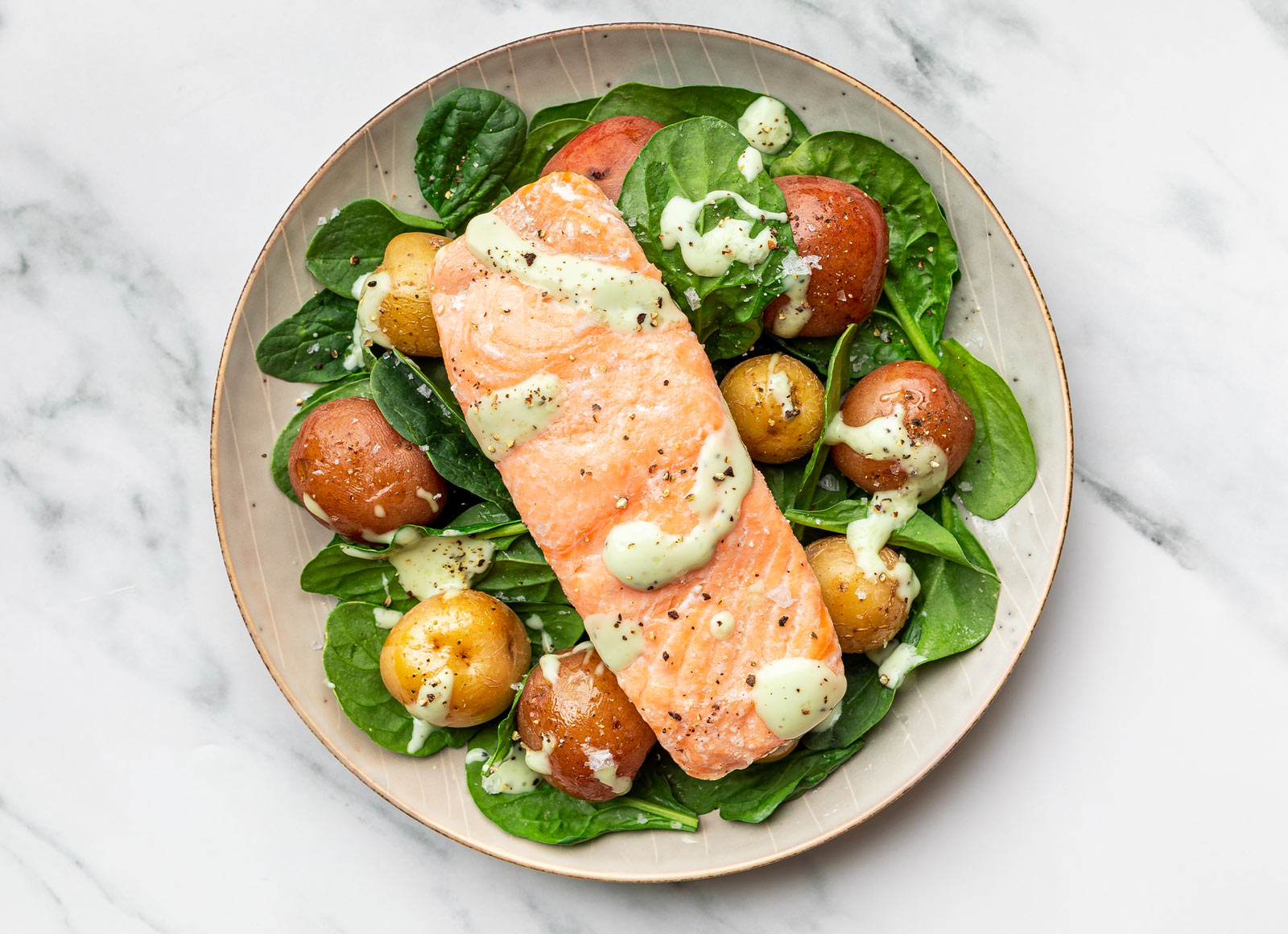 Green Goddess Salmon Salad | Hungryroot