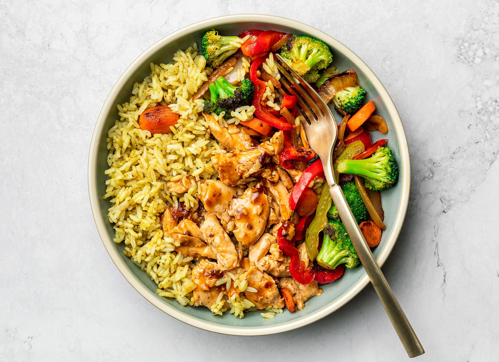 Korean Bulgogi Chicken Rice Bowl | Hungryroot